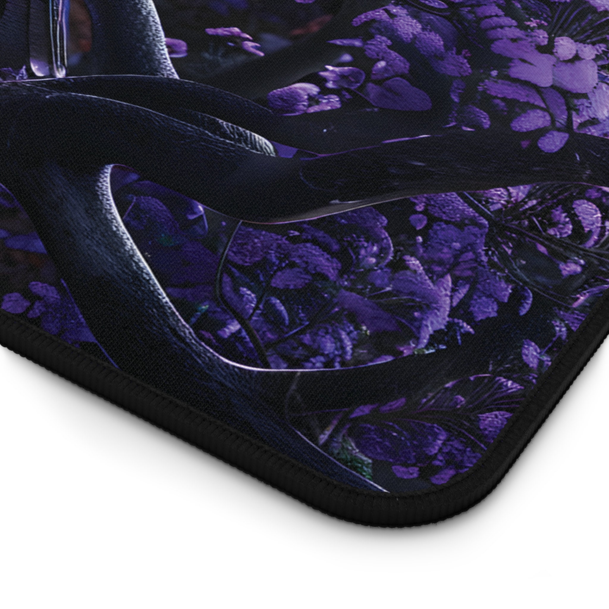 Raven Crow Desk Mat Desk Mat Trendy Aesthetic Witchy Forest Purple Tree ...