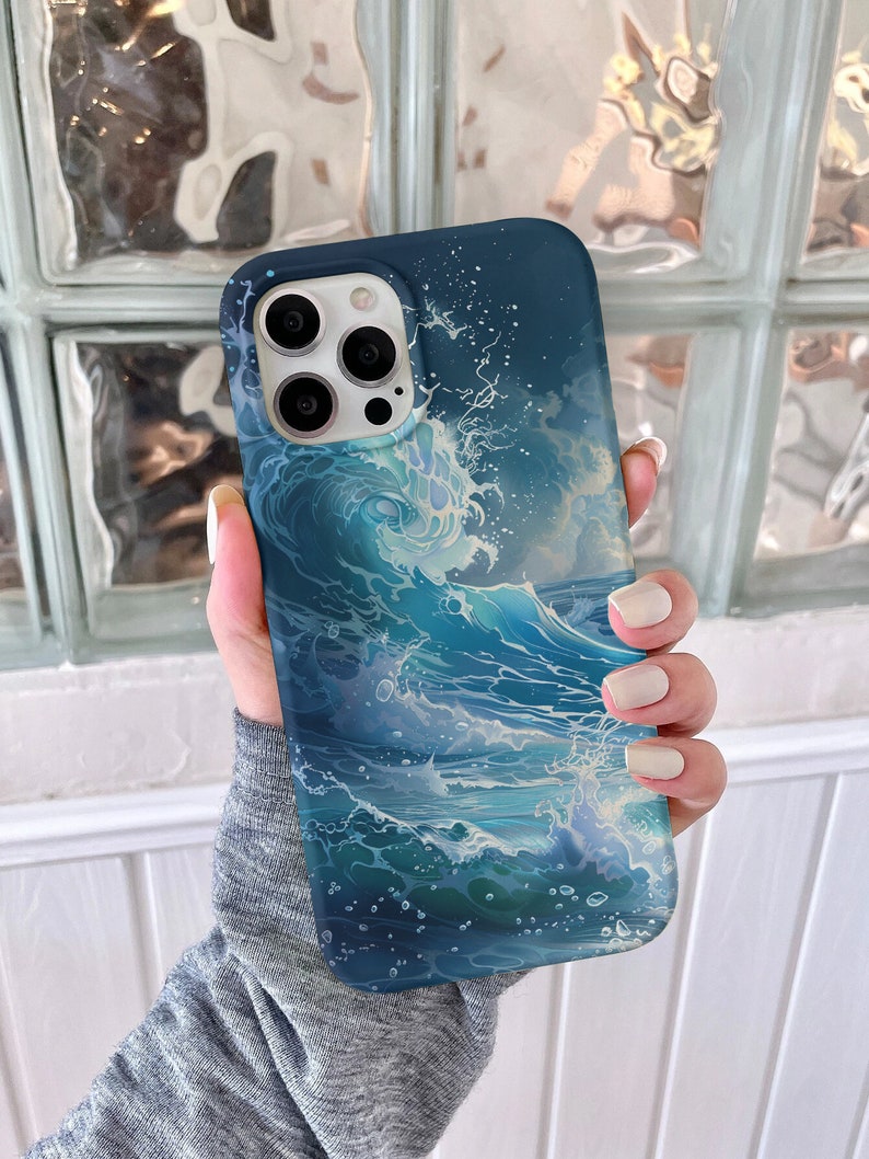 Hawaii Beach Phone Case Big Ocean Wave iPhone Case Sea Wave Surfing ...
