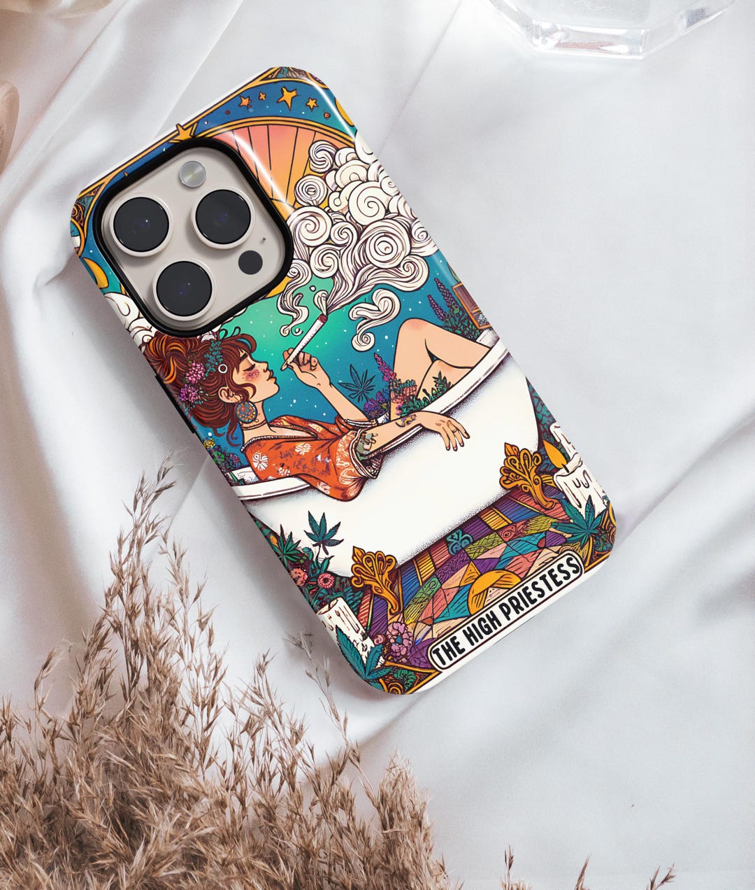 The High Priestess Tarot Card Phone Case Mystical Tarot Artistry iPhone ...