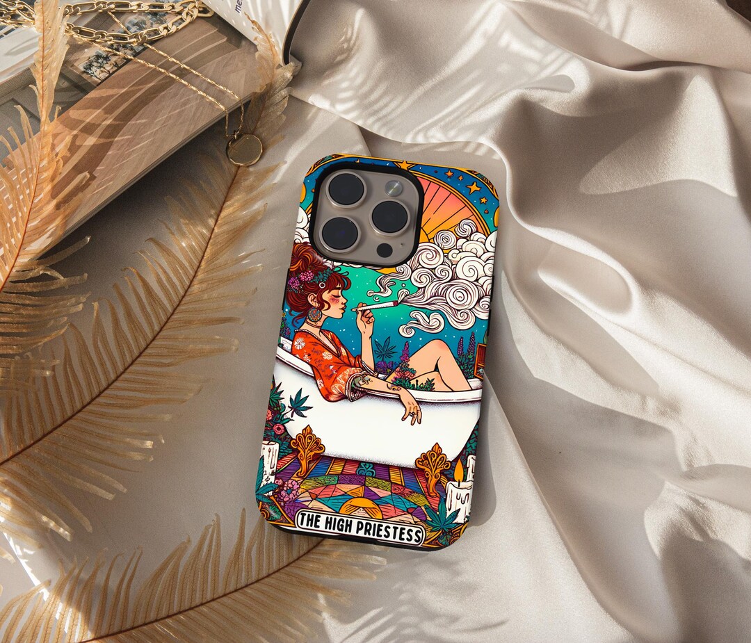 The High Priestess Tarot Card Phone Case Mystical Tarot Artistry iPhone ...