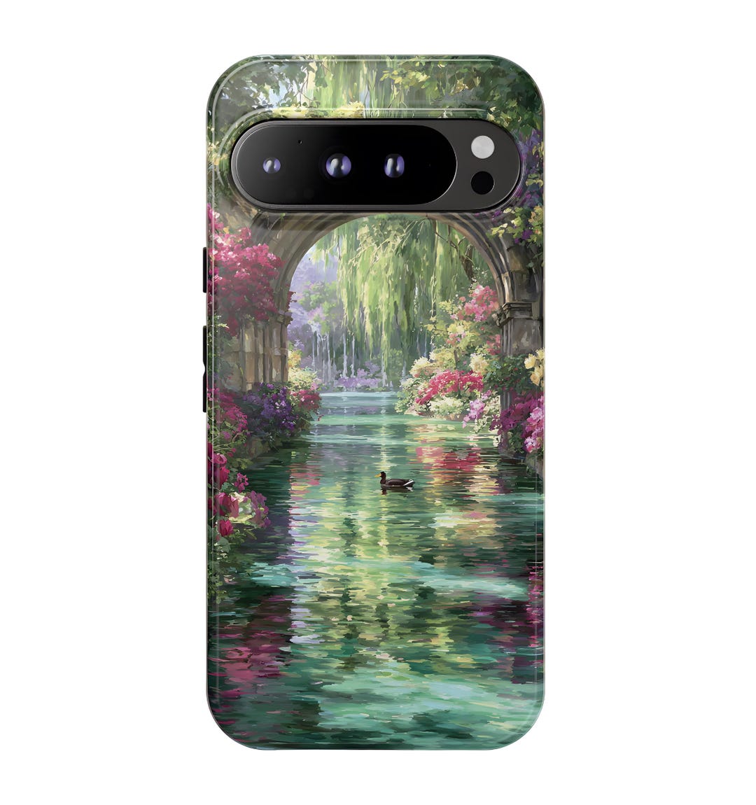 Vintage Pond Landscape Phone Case: Nature Art, Magsafe Compatible - Etsy