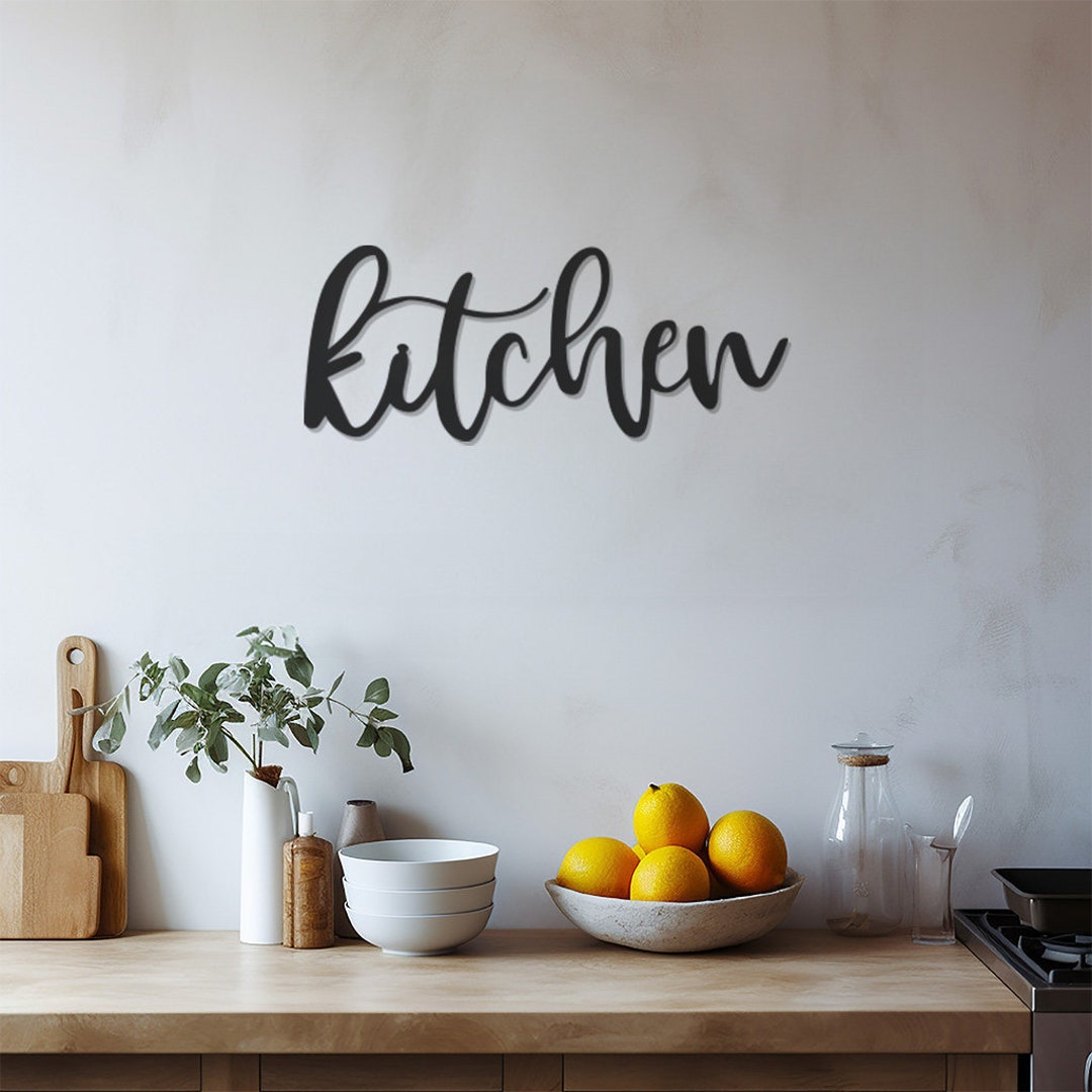 Kitchen Metal Wall Art, Gourmet Chef Decor, Rustic Culinary Wall ...