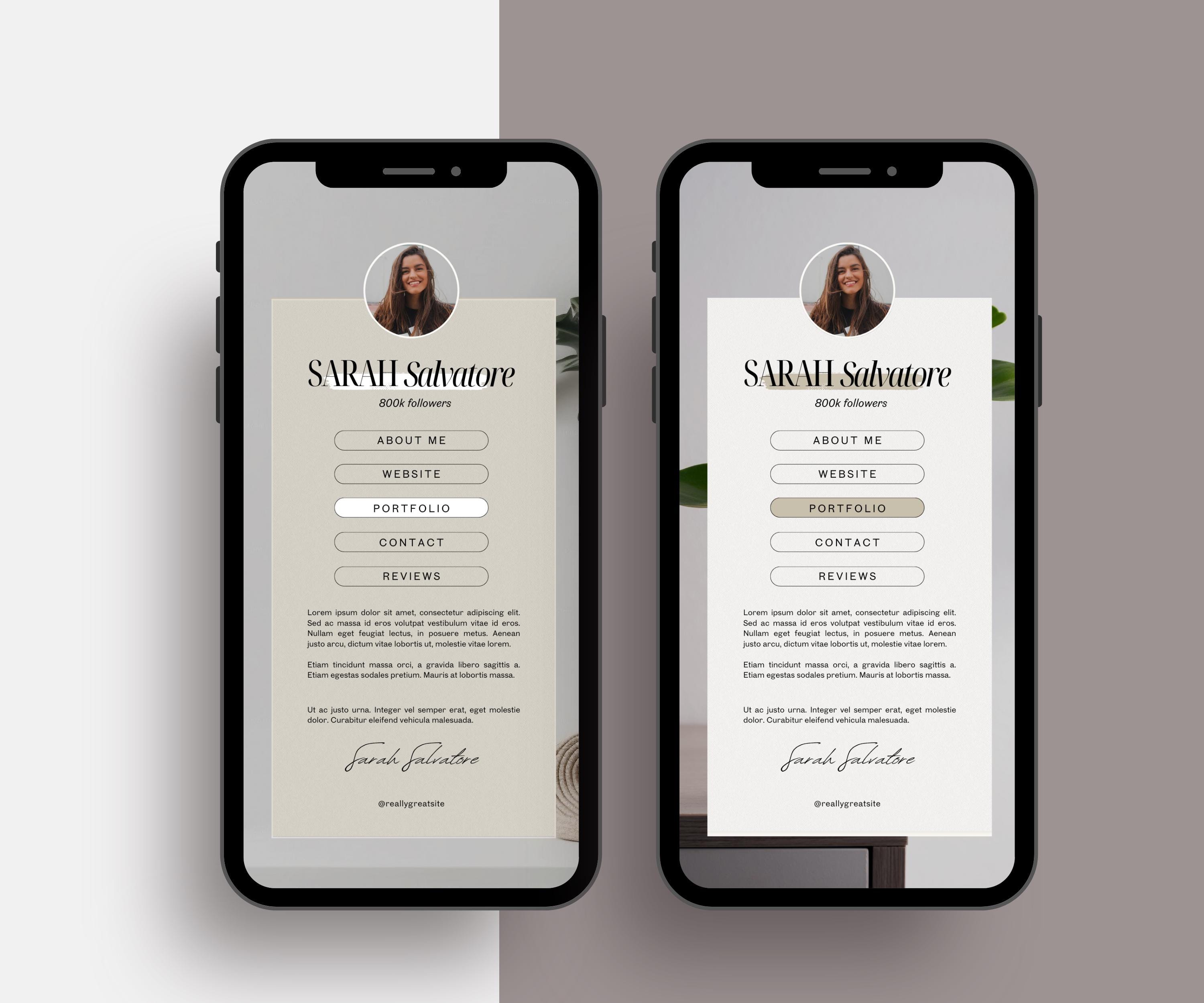 Canva Link in Bio Template: Elegant Website for Instagram (digital ...