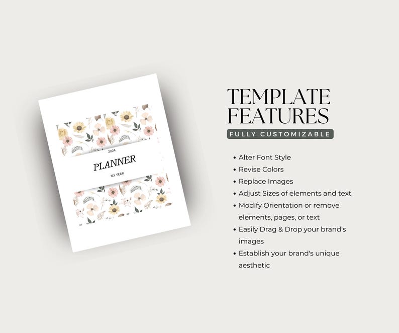 Student Planner Template, Editable Study Planner, Academic Planner ...