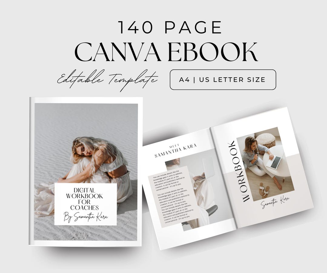 Canva E-book Template, Canva Workbook Template, Coaching Course Template, Lead Magnet Template ...