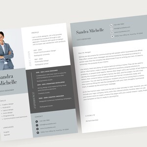 Resume Template, Editable Resume Template, Canva Template, Professional ...