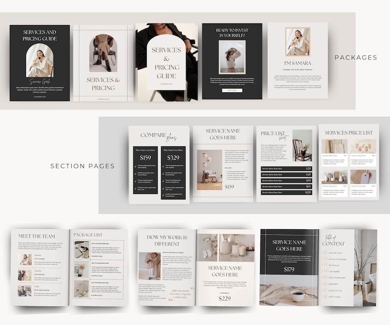 Services & Pricing Guide Client Brochure Template, Portfolio, Course ...