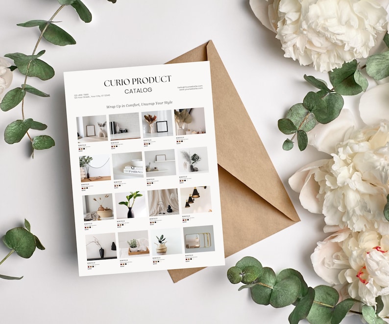 Line Sheet Canva Template, Product Catalogs, Product Sales Sheet, Canva ...