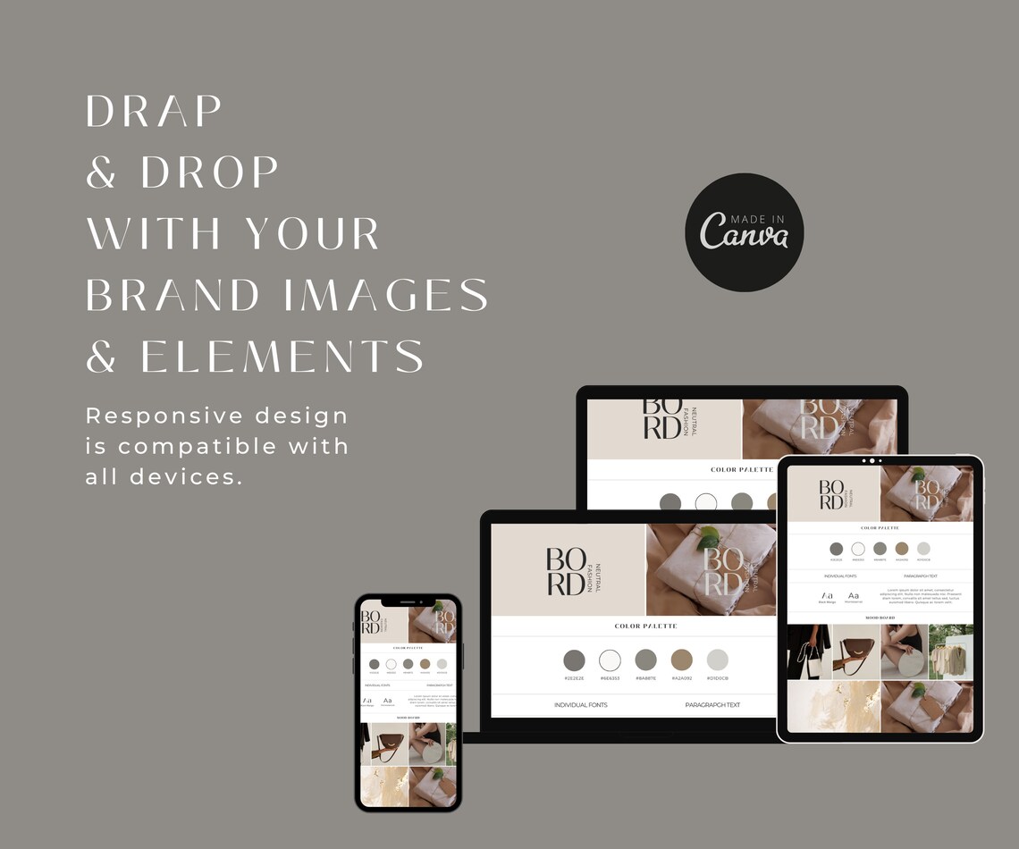 Portfolio Template, Canva Template, Canva Media Kit, Social Media Canva ...