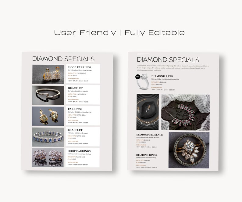 Line Sheet Canva Template, Product Catalogs, Product Sales Sheet, Canva ...