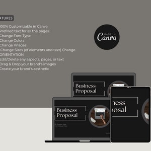 Business Proposal Portfolio Canva Template Marketing Presentation ...