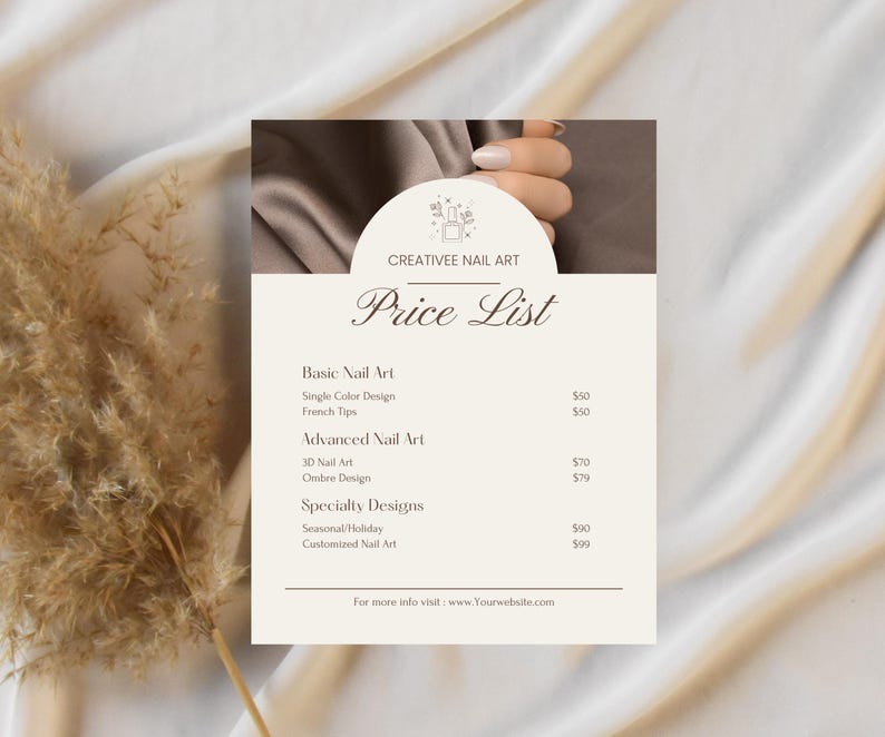 Price List Template, Small Business Price List, Editable Price Sheet, Pricing List, Salon Price ...