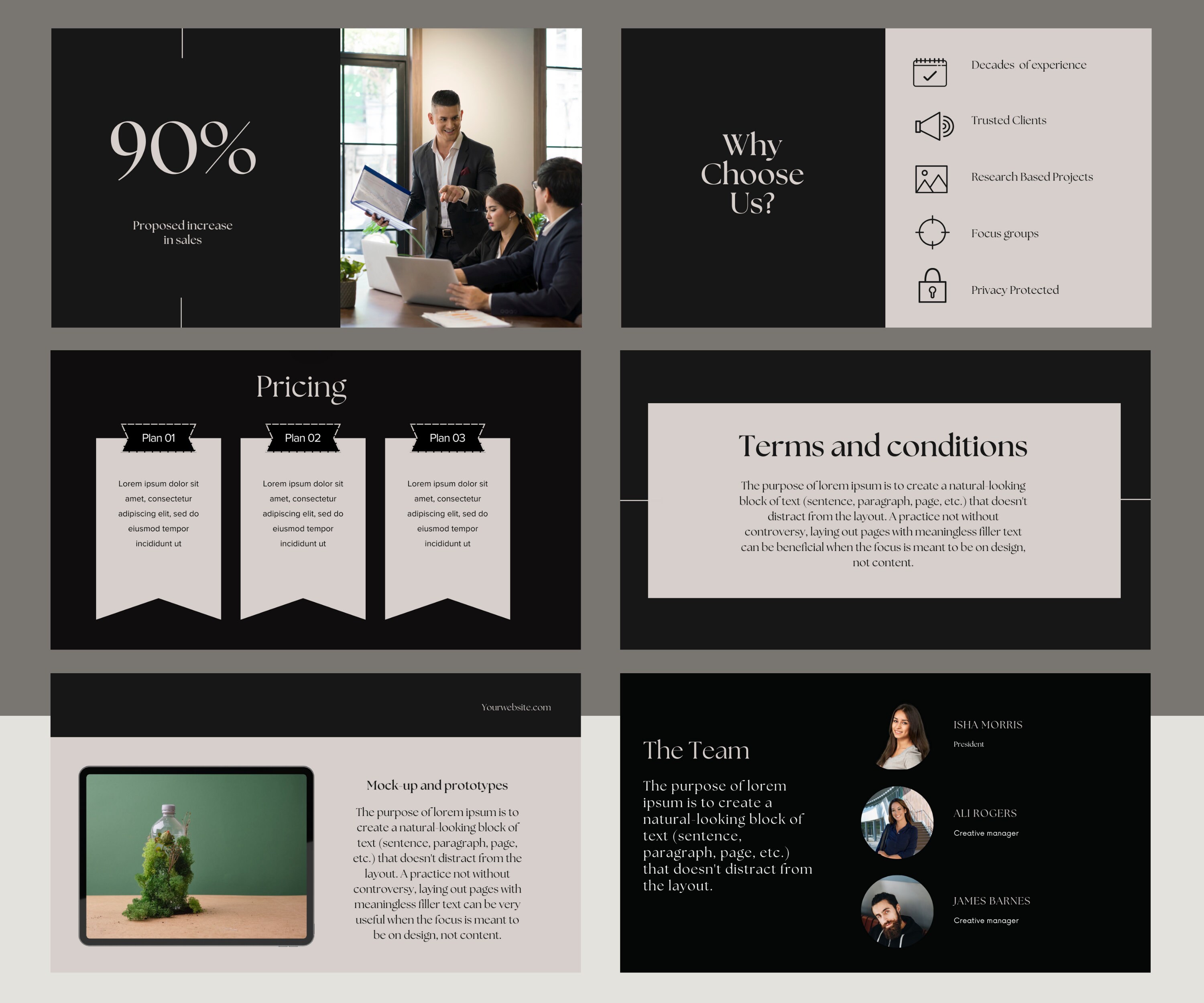 Business Proposal Portfolio Canva Template Marketing Presentation ...
