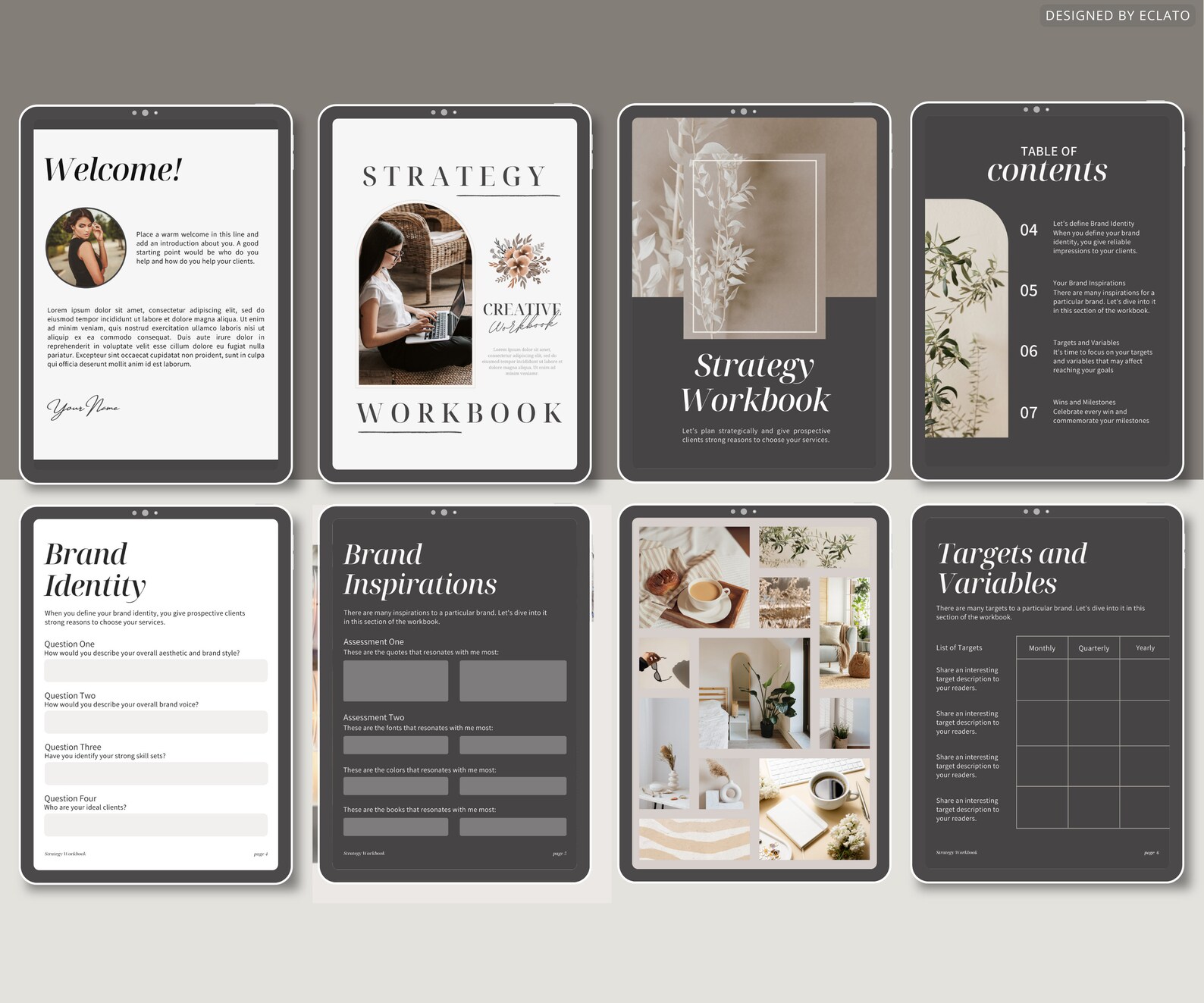 Brand Strategy Workbook, Canva Workbook, Canva Ebook, Branding Guide ...