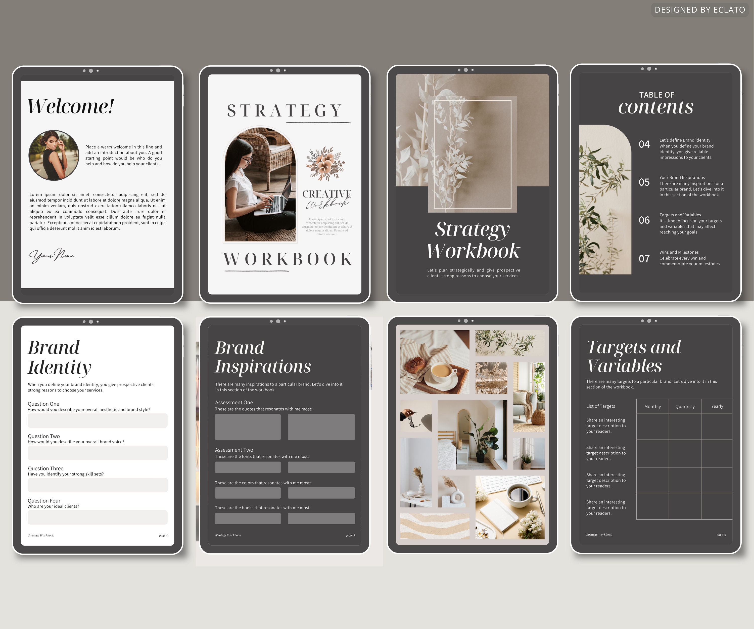 Brand Strategy Workbook, Canva Workbook, Canva Ebook, Branding Guide ...