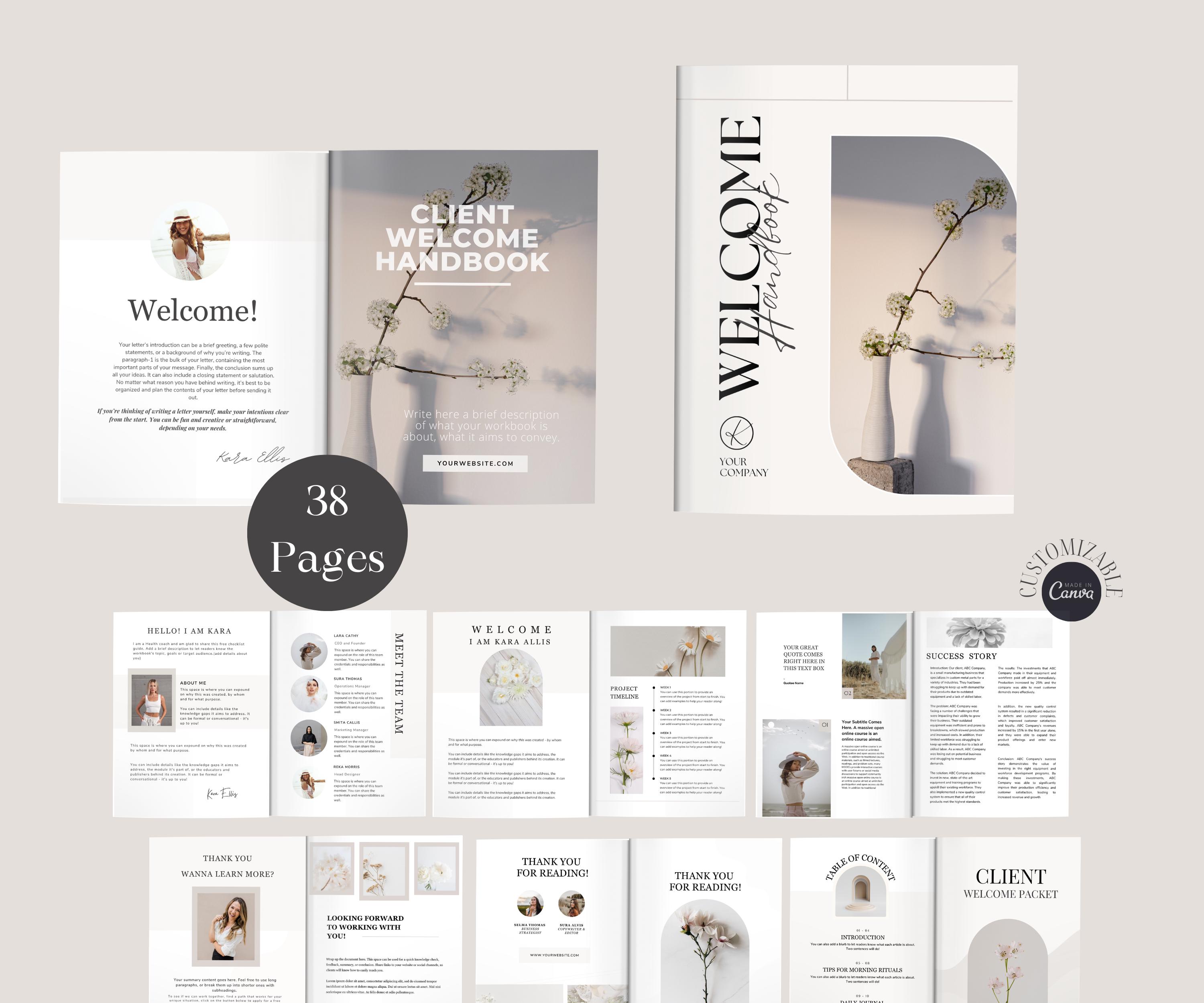 Client Welcome Packet Template, Virtual Assistant Welcome Packet, New ...