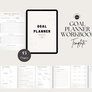 Goal Planner Template, Goal Setting, Goal Progress, Canva Planner ...