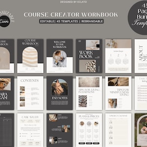 Course Creator Bundle Template, Canva Bundle Template, Coaching ...
