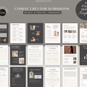 Course Creator Bundle Template, Canva Bundle Template, Coaching ...