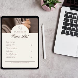 Price List Template, Small Business Price List, Editable Price Sheet, Pricing List, Salon Price ...