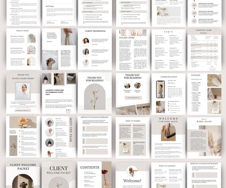 Client Welcome Packet Template, Virtual Assistant Welcome Packet, New ...