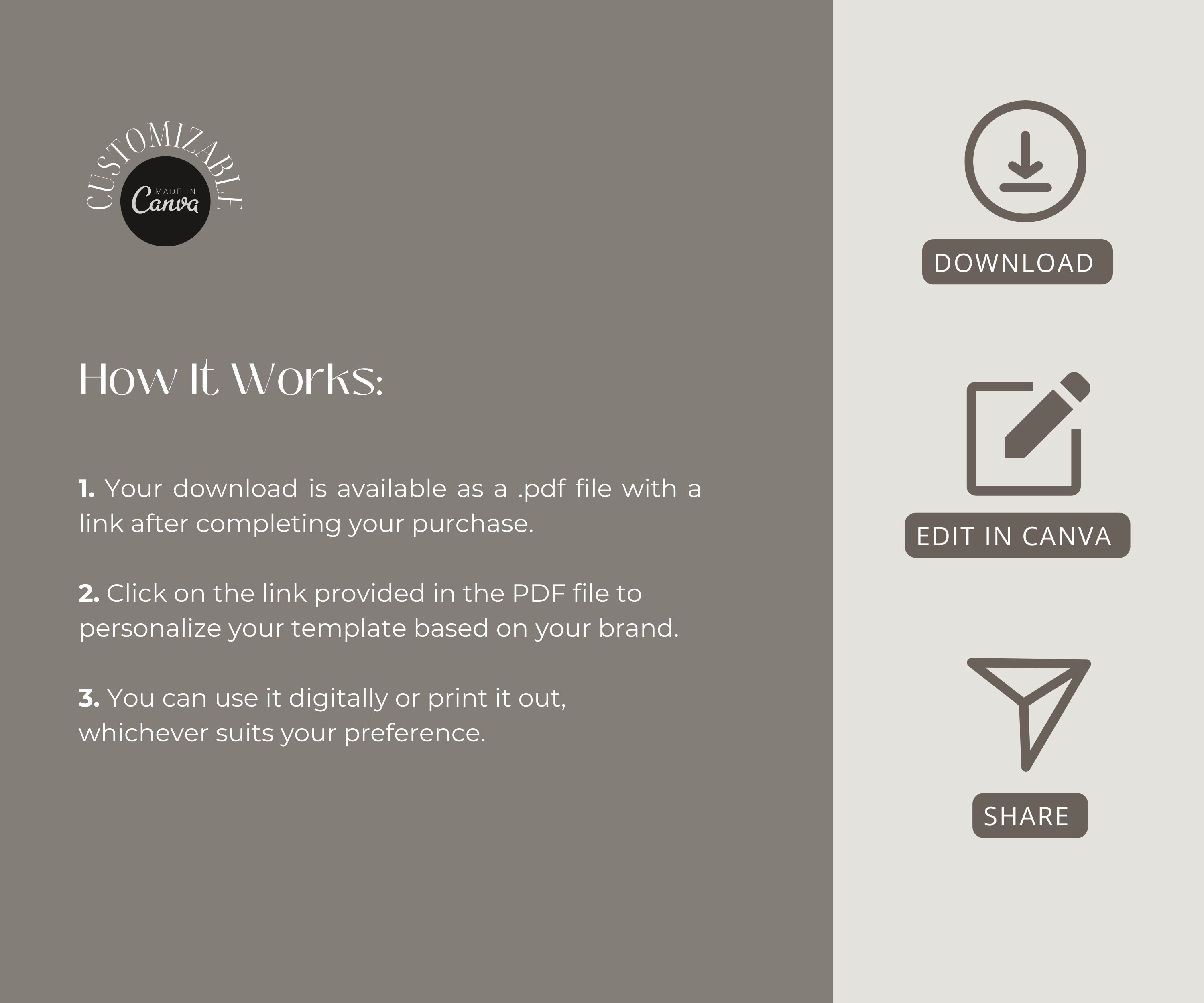 Course Creator Template, Canva Bundle Template, Worksheet Template ...