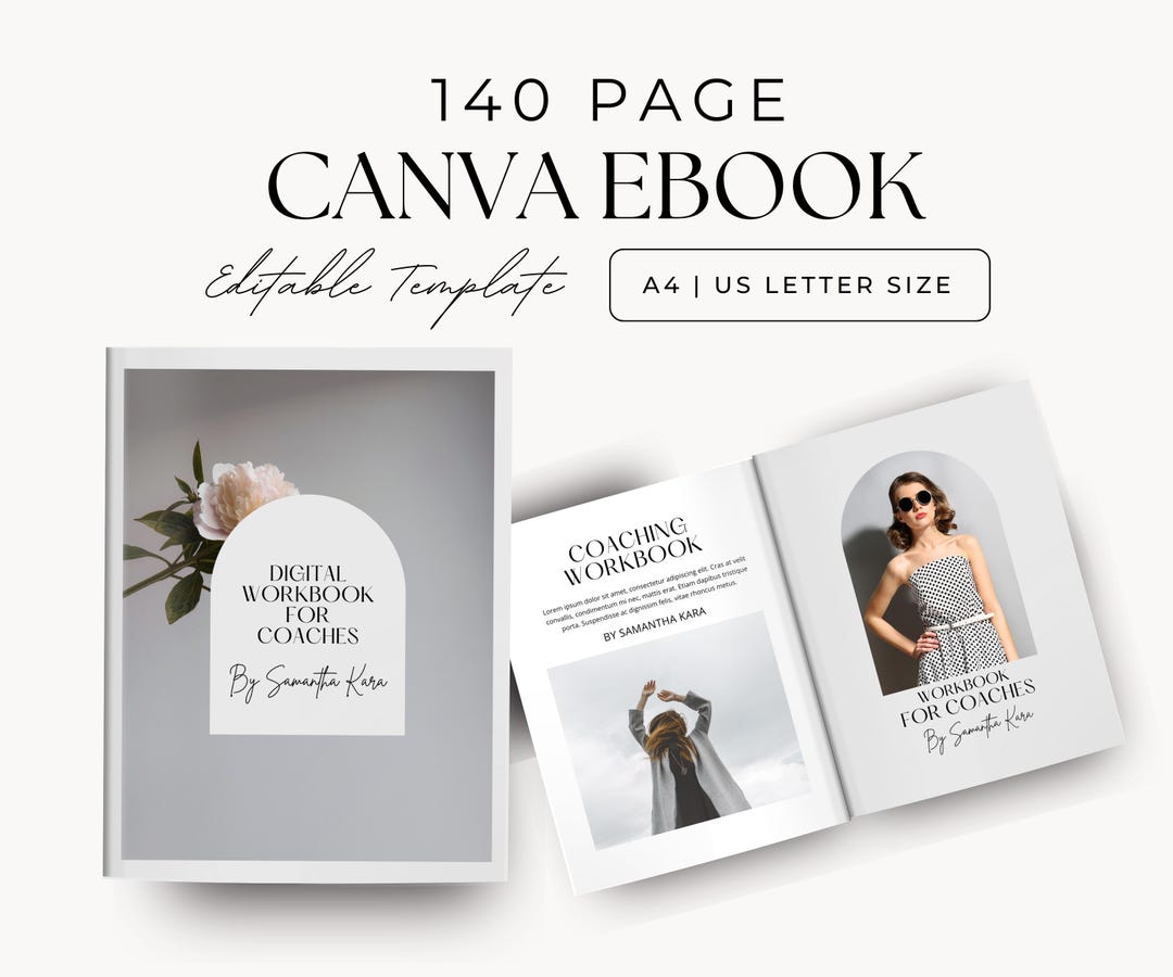 Canva E-book Template, Canva Workbook Template, Coaching Course Template, Lead Magnet Template ...