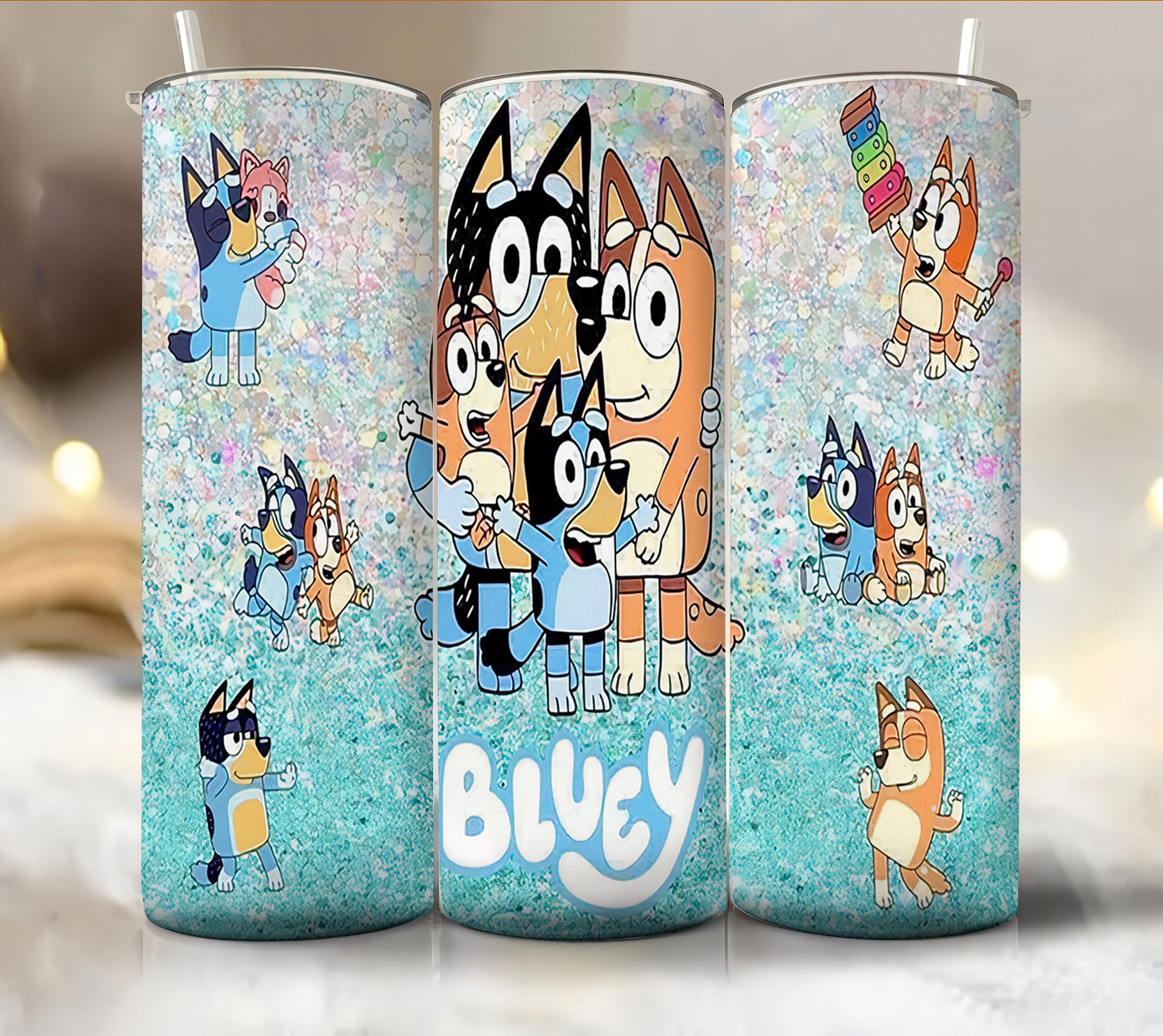 Bluey Tumbler Wrap, 20oz Skinny Tumbler Wrap, 20 Oz Tumbler Png ...
