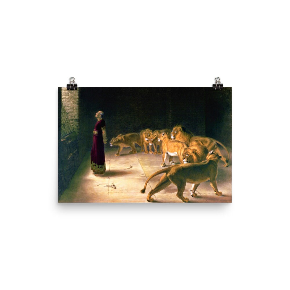 Daniel Answer to the King in the Lions Den by Briton Riviere Matte ...