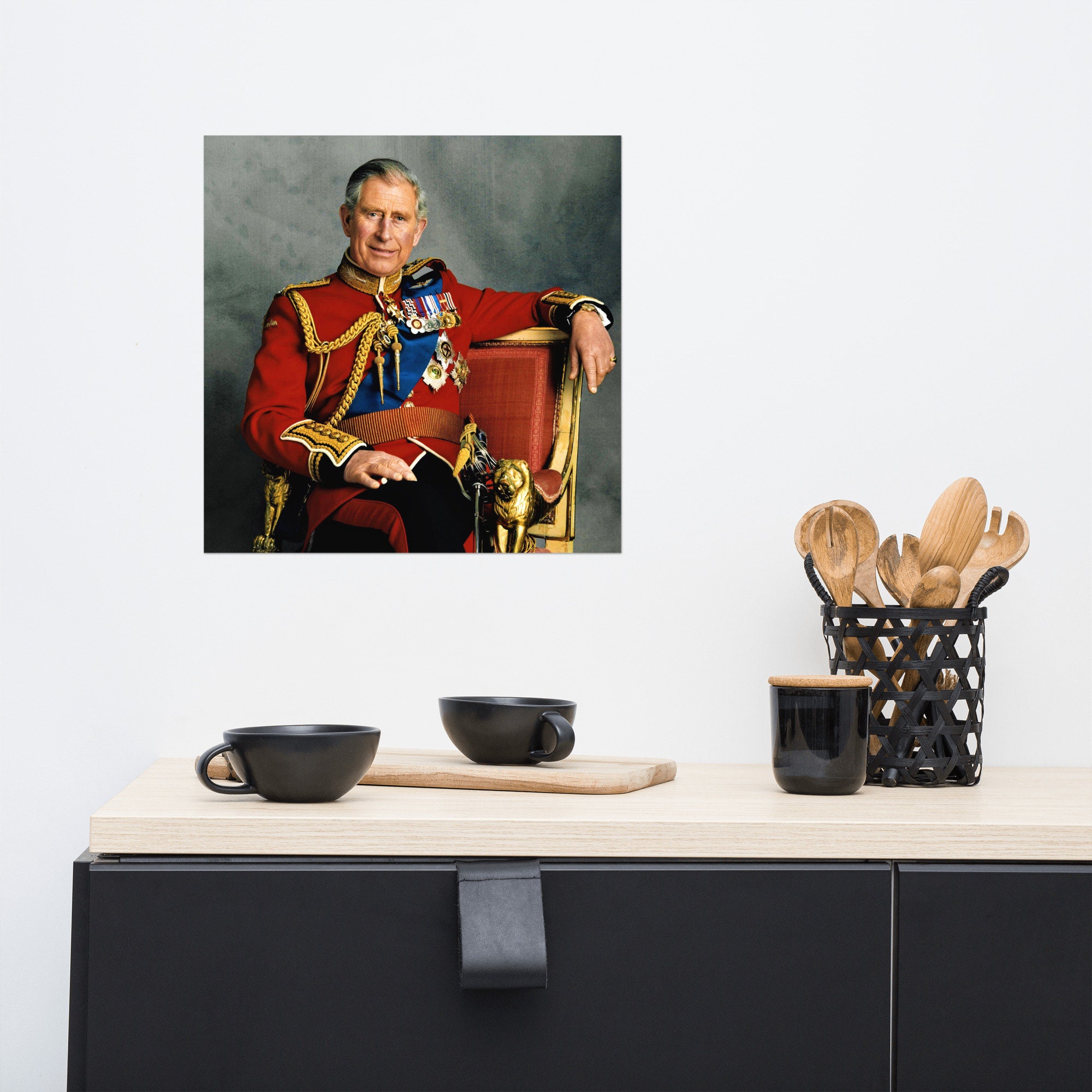 King Charles III prince Charles Portrait Matte Poster - Etsy