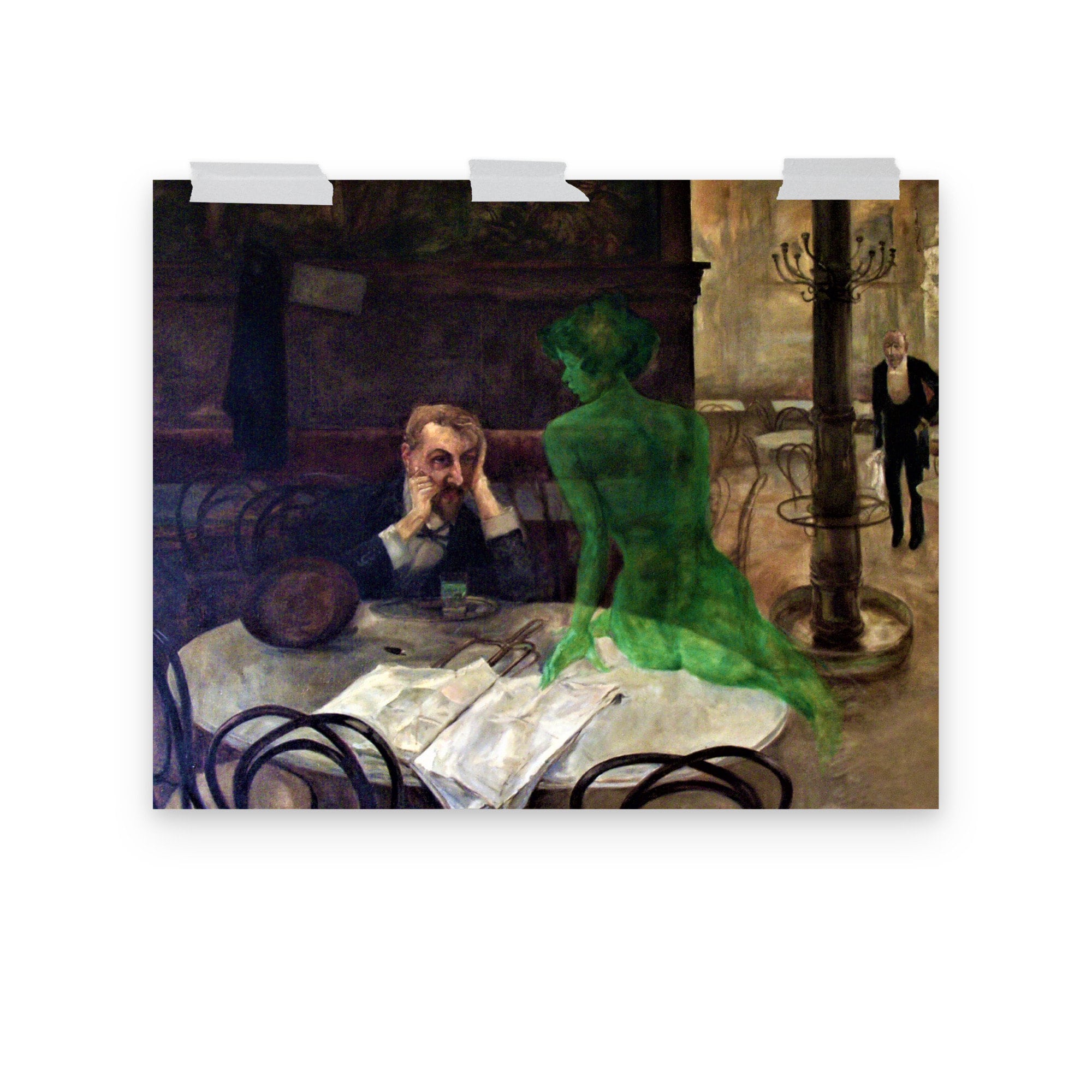 The Absinthe Drinker by Viktor Oliva Matte Poster - Etsy