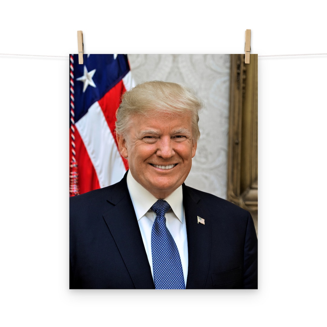 Donald Trump Official Portrait Matte Poster - Etsy