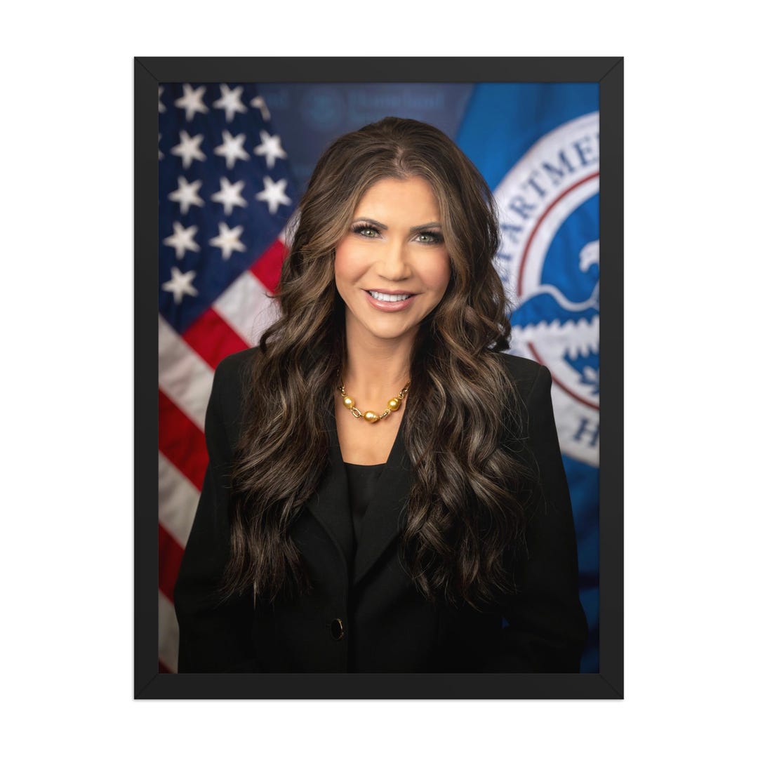 Kristi Noem Official Portrait Framed Poster - Etsy