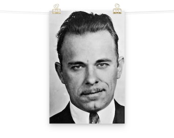 John Dillinger FBI Wanted Poster Bank Robber J. Edgar Hoover - 17" X 22 ...