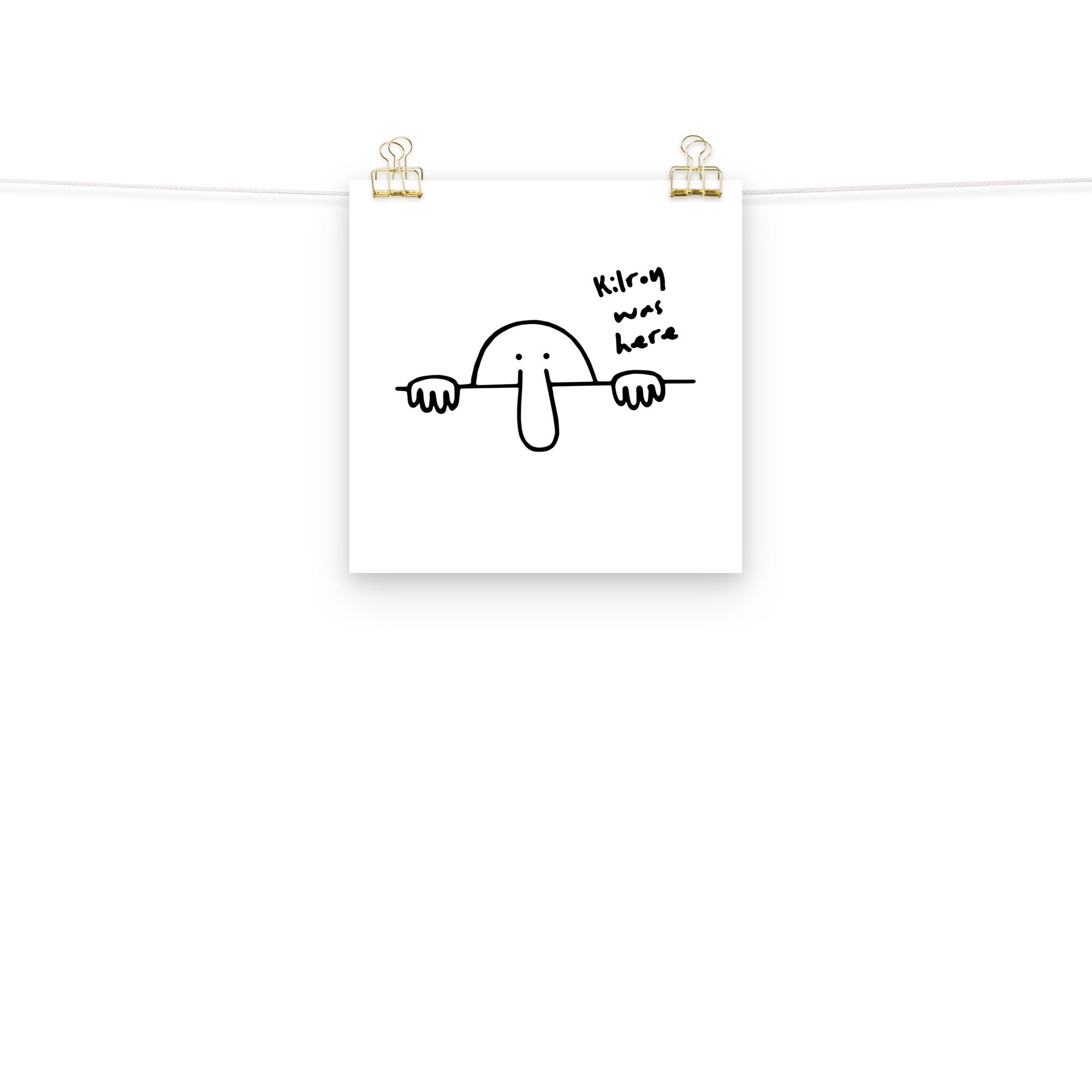 Kilroy Was Here Matte Poster - Etsy