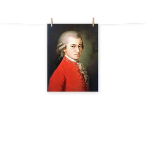 Wolfgang Amadeus Mozart Matte Poster - Etsy