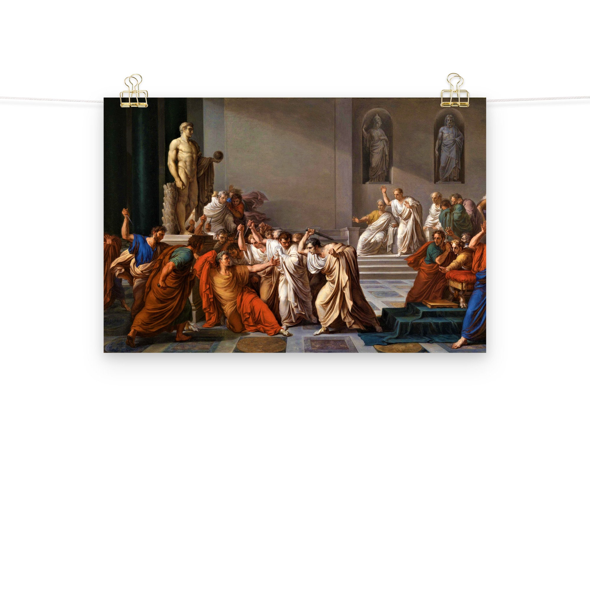 The Death of Julius Caesar by Vincenzo Camuccini Matte Poster - Etsy