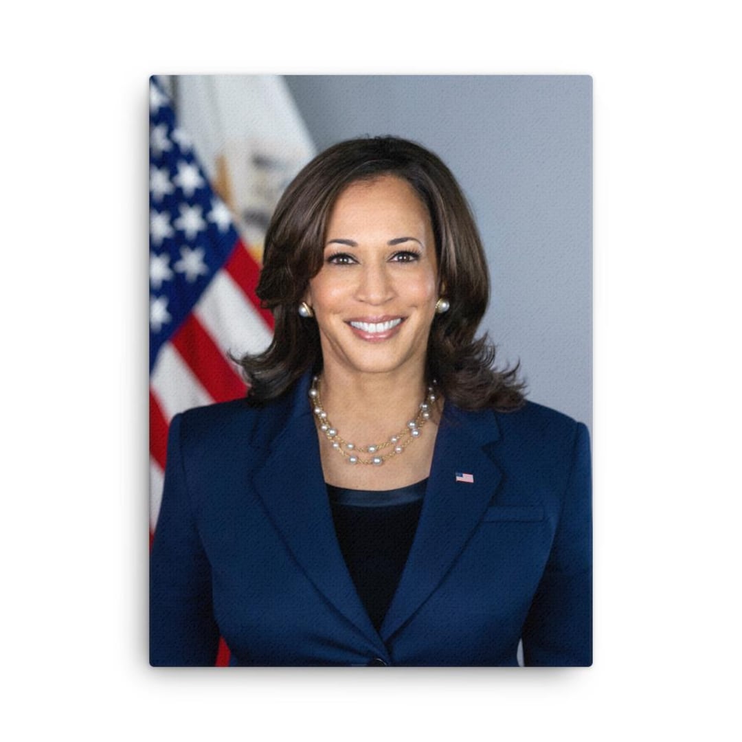 Kamala Harris Official Portrait Canvas - Etsy