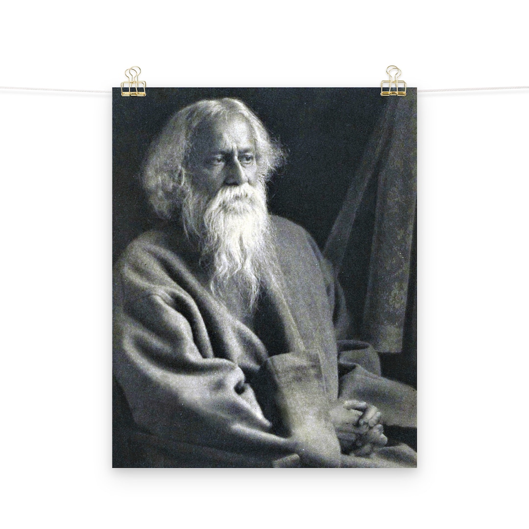 Rabindranath Tagore Matte Poster - Etsy