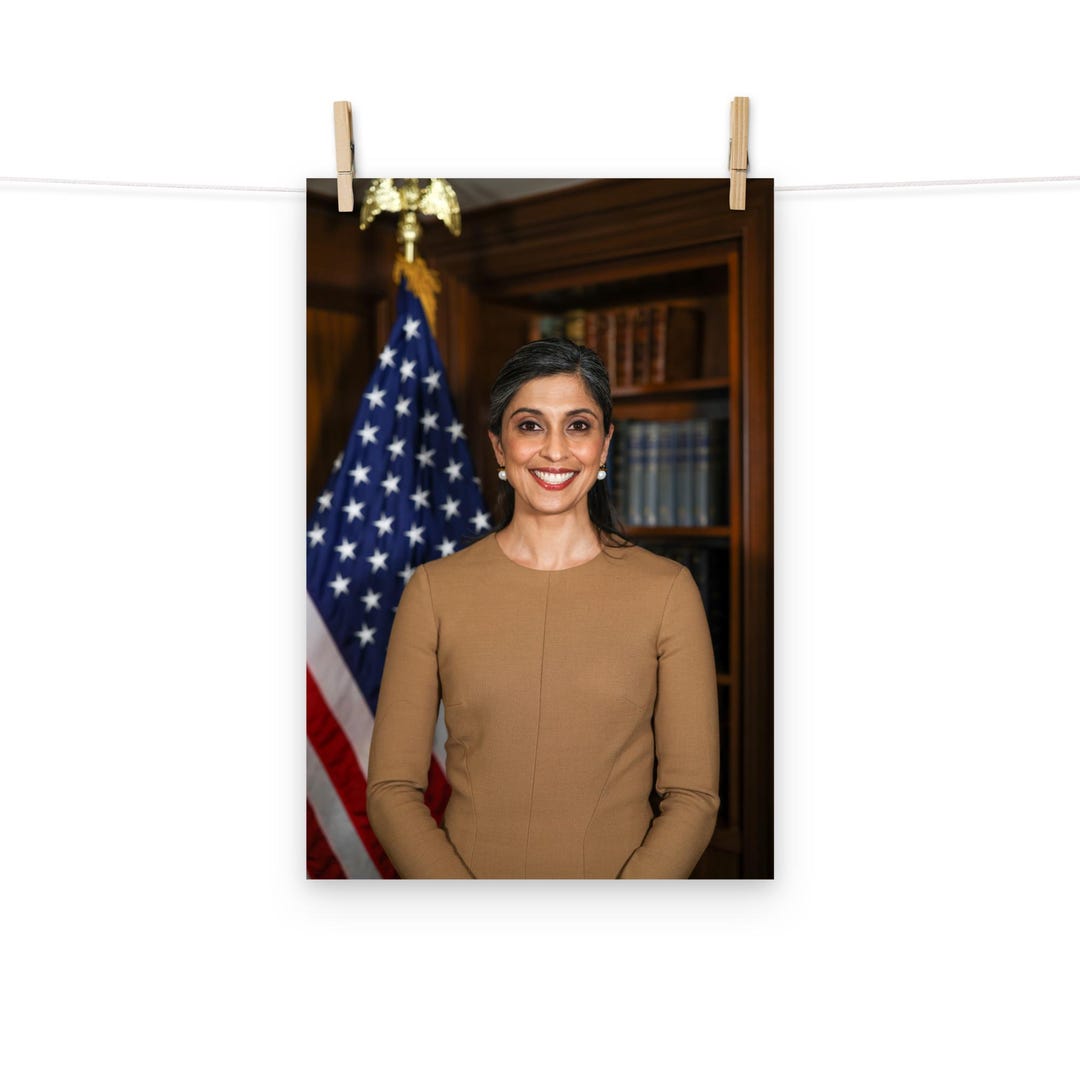 Second Lady Usha Vance Official Portrait 2025 Luster Photo Poster - Etsy