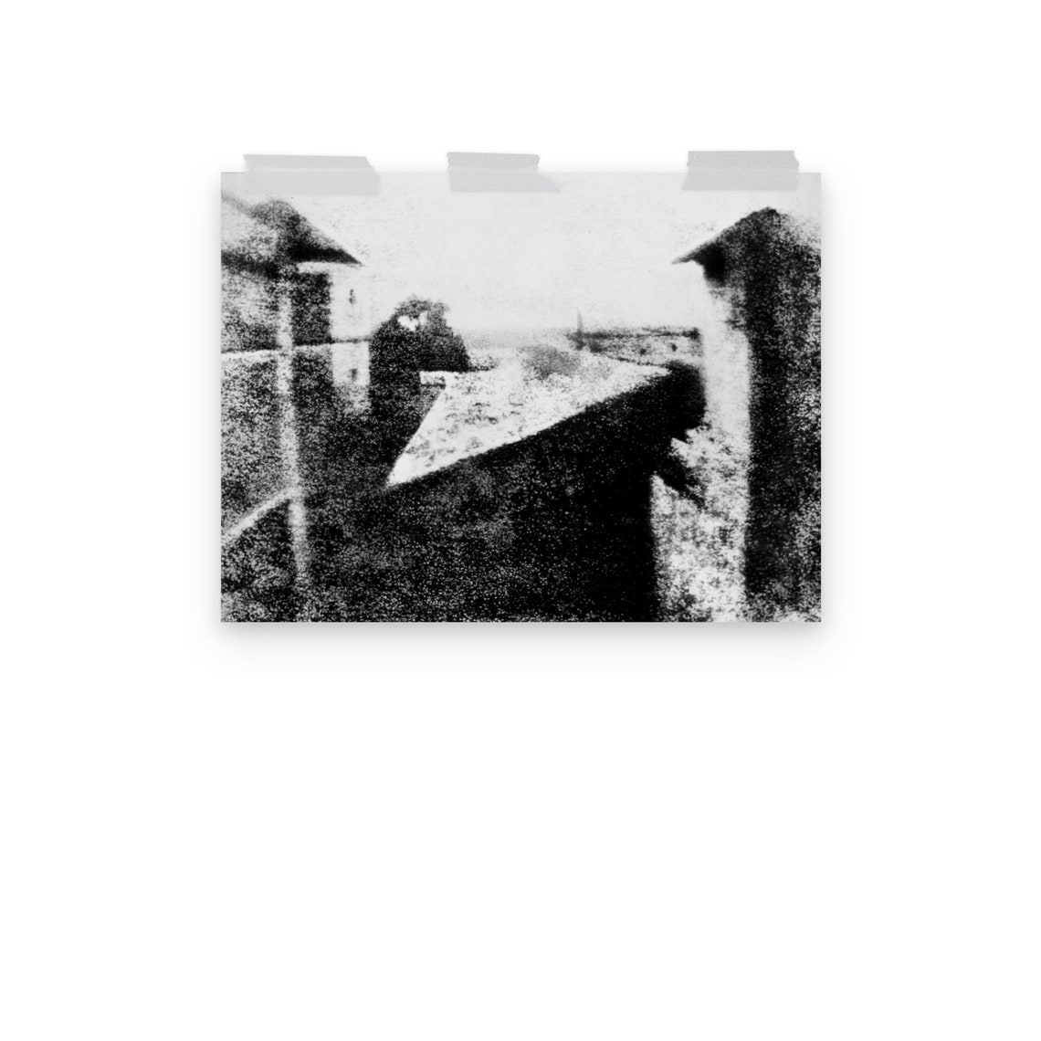 The First Photo Ever Taken (view From the Window at Le Gras) Matte ...