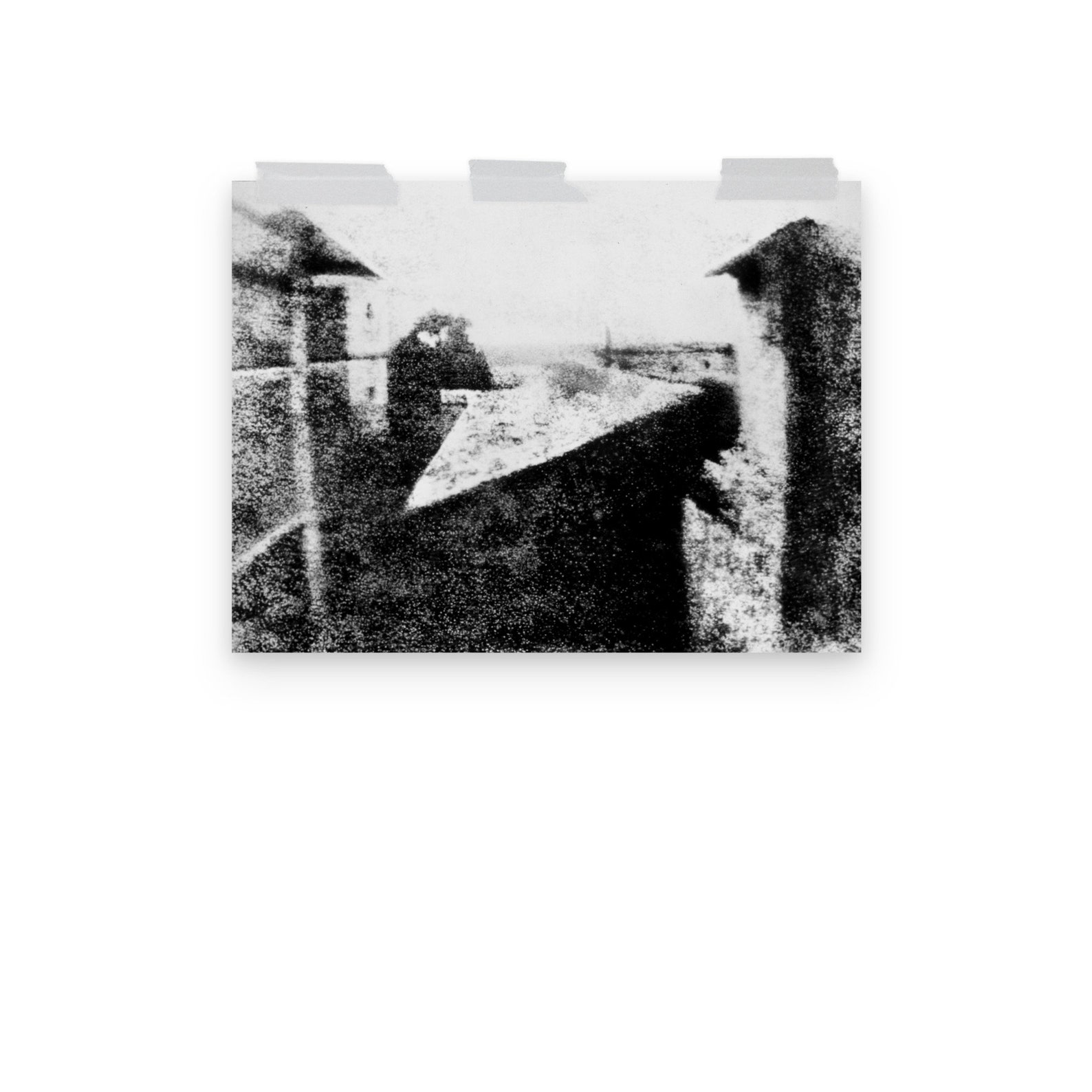 The First Photo Ever Taken (view From the Window at Le Gras) Matte ...