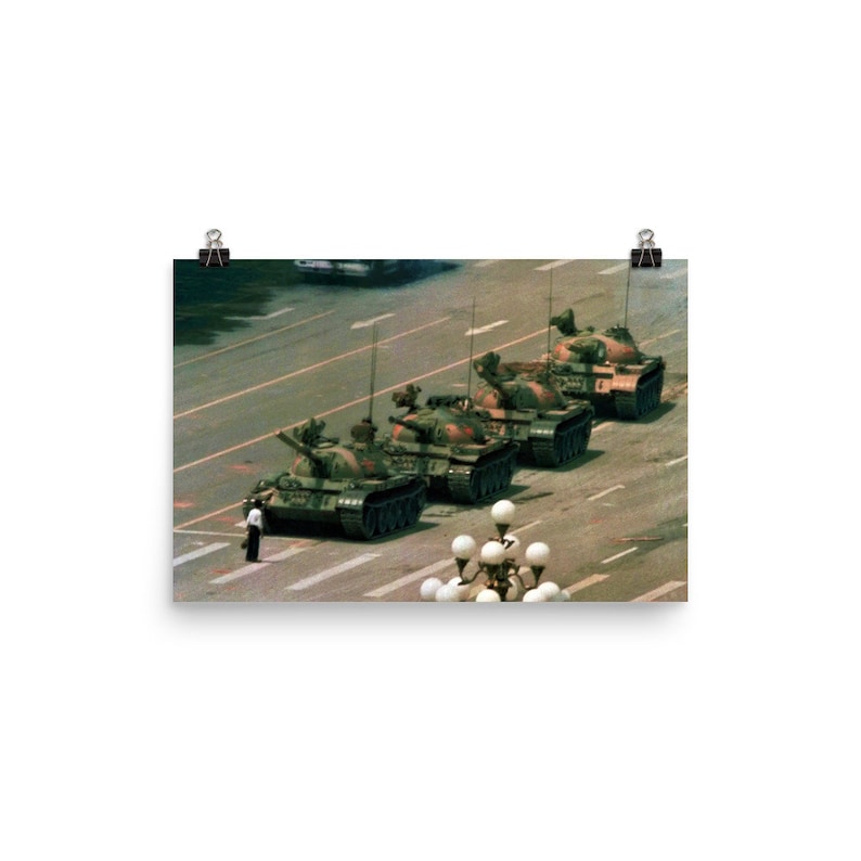 Tank Man Tiananmen Square June 1989 Matte Poster - Etsy