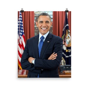 Barack Obama Official Portrait Matte Poster - Etsy