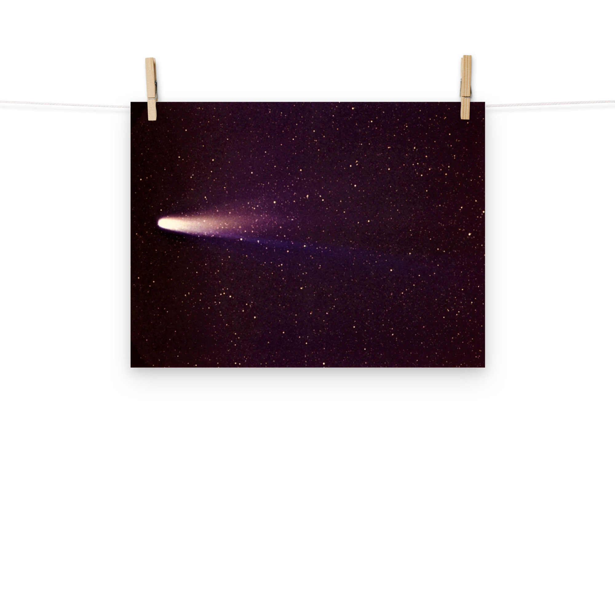 Halley's Comet Matte Poster - Etsy