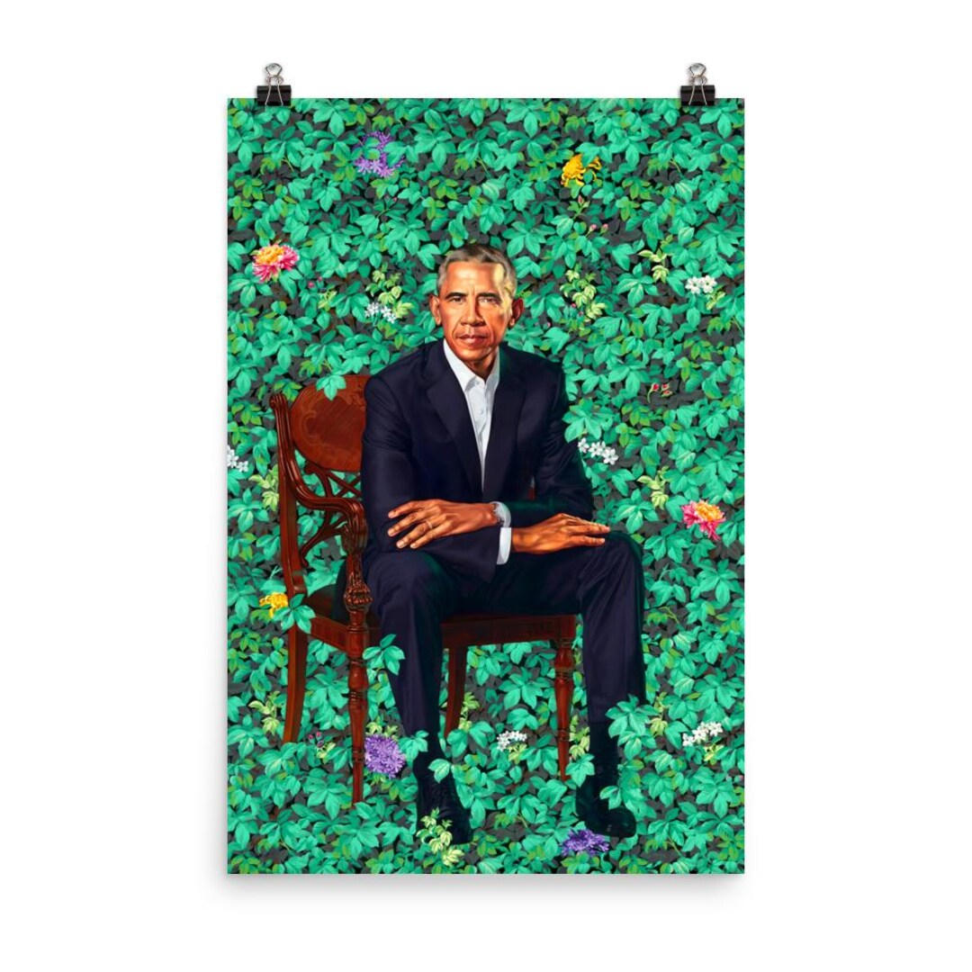 President Barack Obama by Kehinde Wiley Poster - Etsy