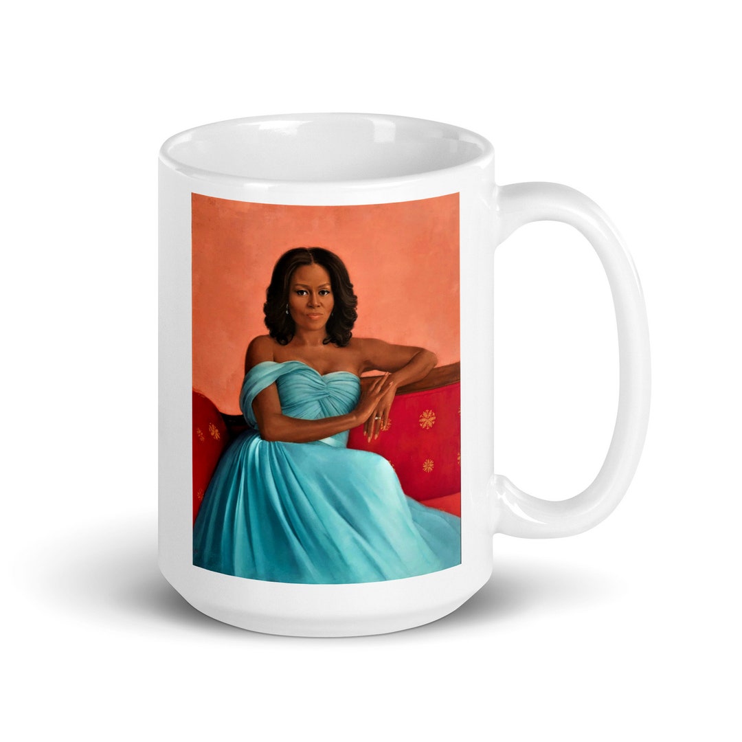 Michelle Obama Official Portrait by Robert Mccurdy Mug - Etsy
