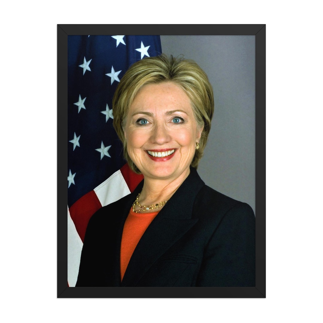 Hillary Clinton Official Portrait Framed Poster - Etsy