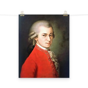 Wolfgang Amadeus Mozart Matte Poster - Etsy