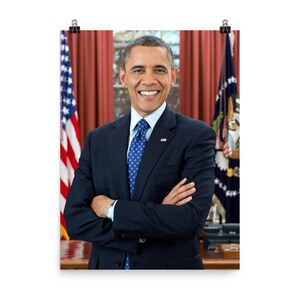 Barack Obama Official Portrait Matte Poster - Etsy